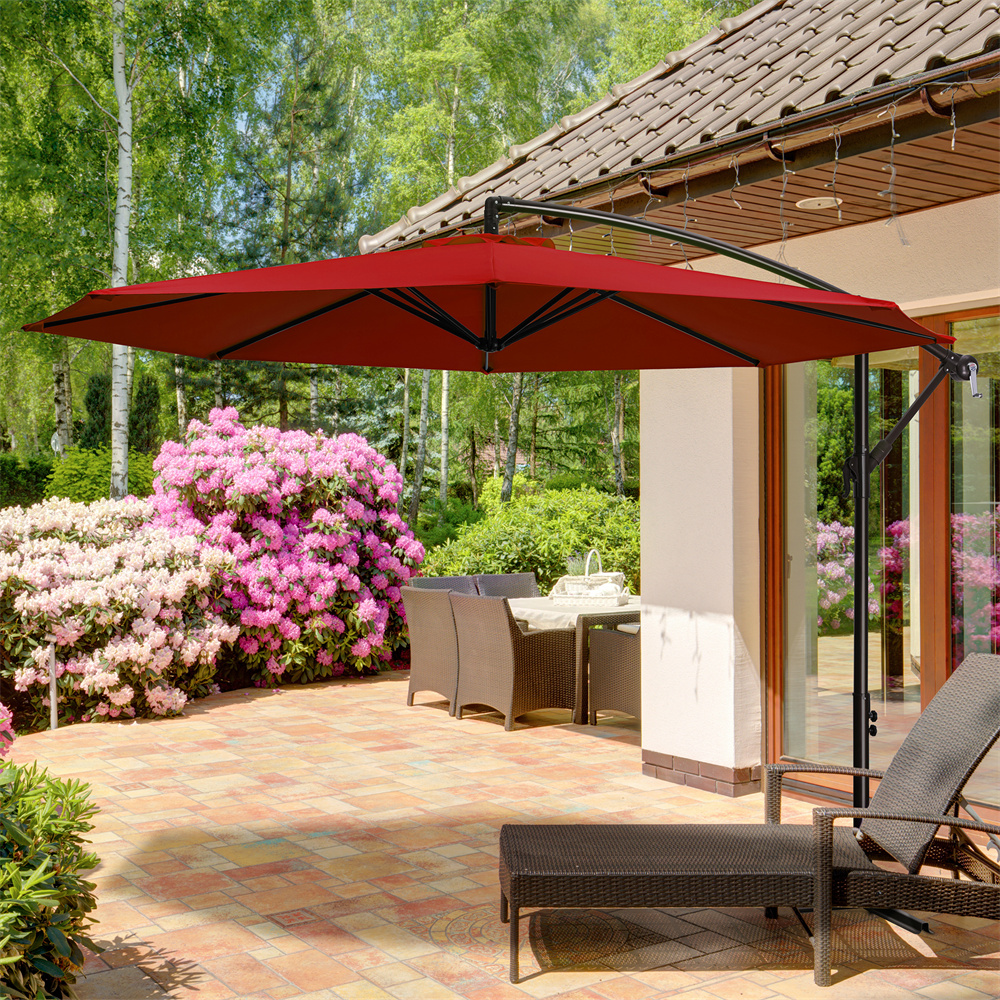 GARDEN 10 Ft Offset Cantilever Umbrellas for Patio Outdoor Shade ...