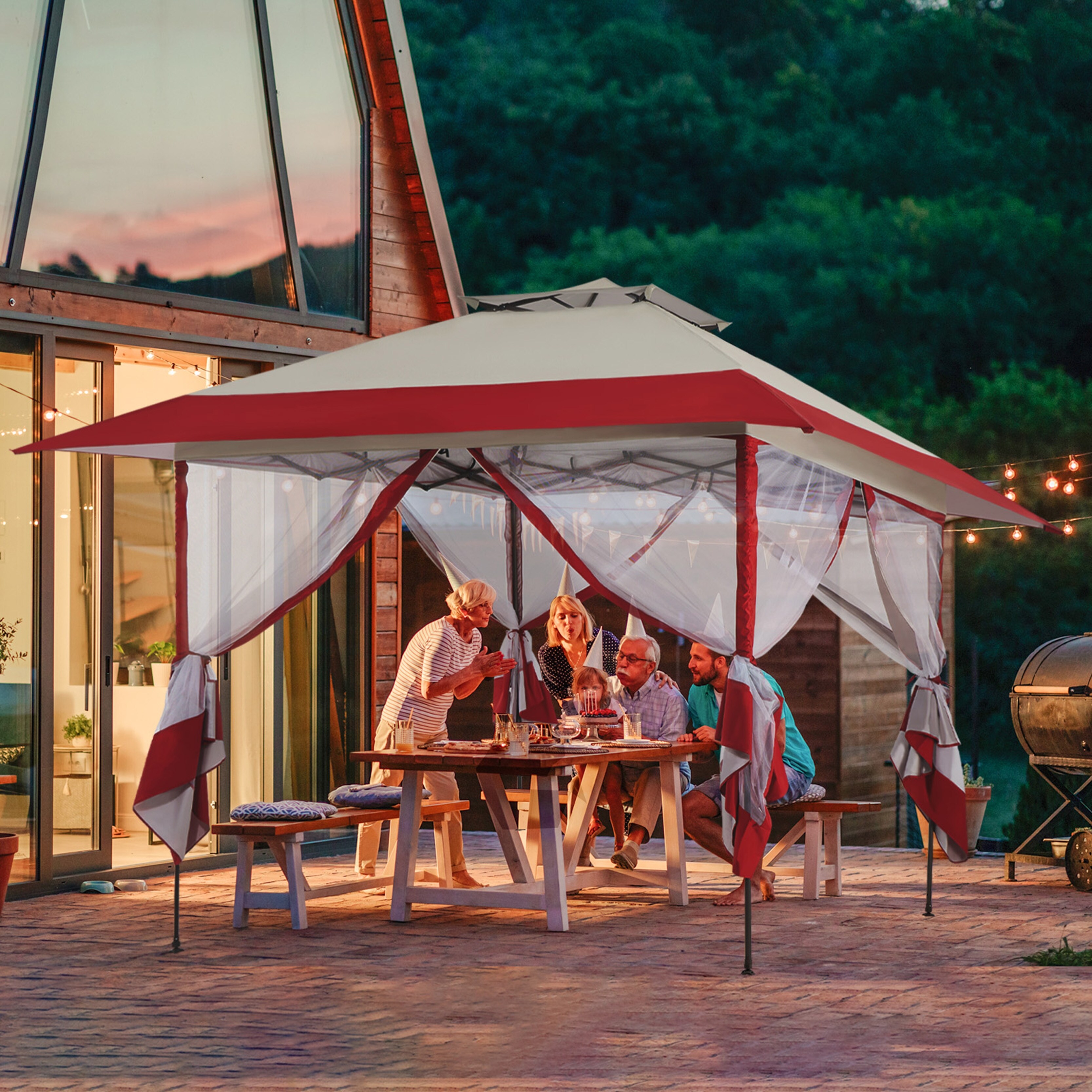 JEAREY Gazebos for Office Patio - Shaded Outdoor Space - Walmart ...