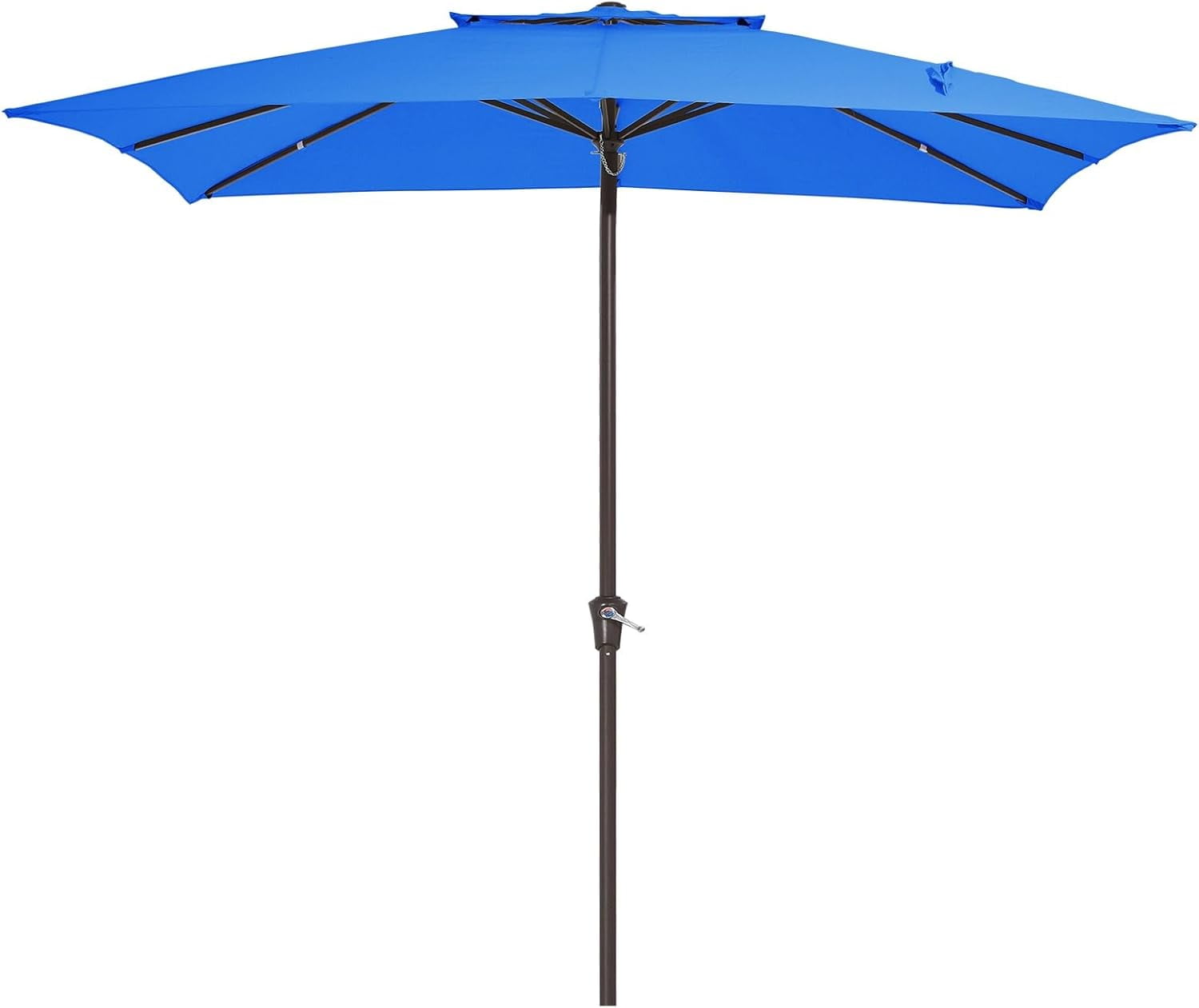 JEAREY 8 FT x 10 FT 2-Tiers Rectangular Patio Umbrellas Outdoor Large ...