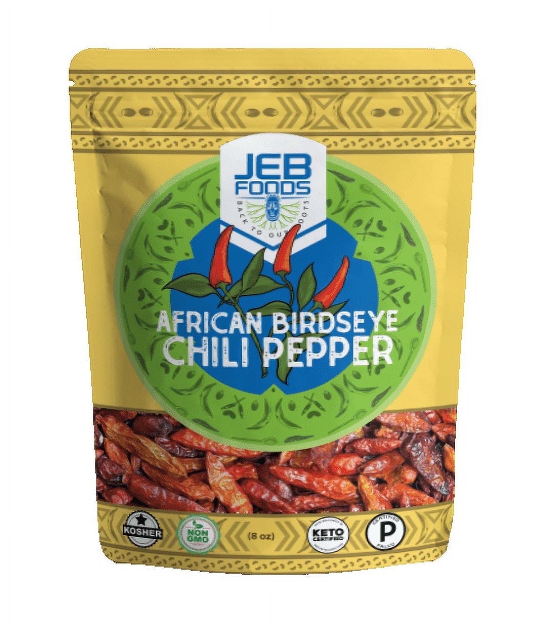 JEB FOODS Birdseye Pepper -Grounded - African Red Pepper 8oz - Walmart.com