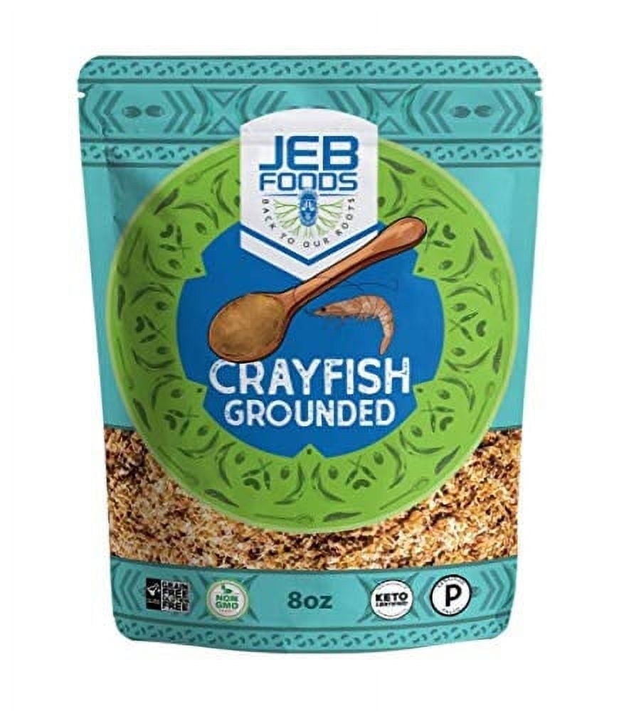 JEB FOODS Crayfish - 8oz Nigeria Dried Grinded Baby Shrimp, Crayfish ...