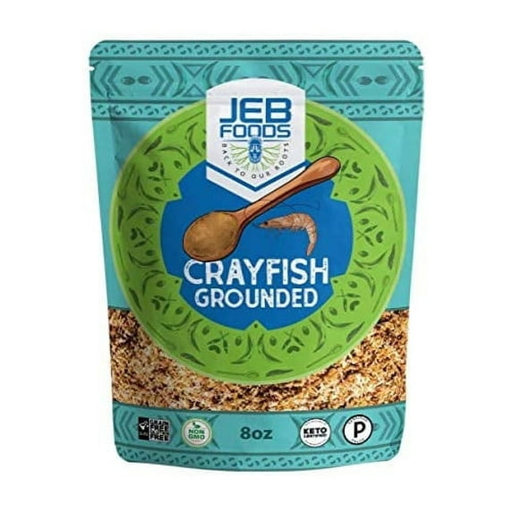 JEB FOODS Crayfish - 8oz Nigeria Dried Grinded Baby Shrimp, Crayfish ...