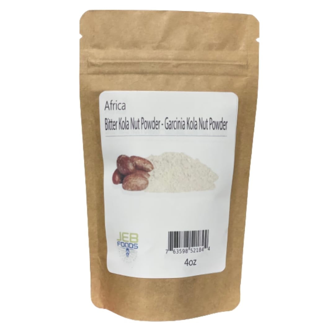 JEB FOODS Premium Garcinia Kola Powder 4oz - African Bitter Kola Nut ...