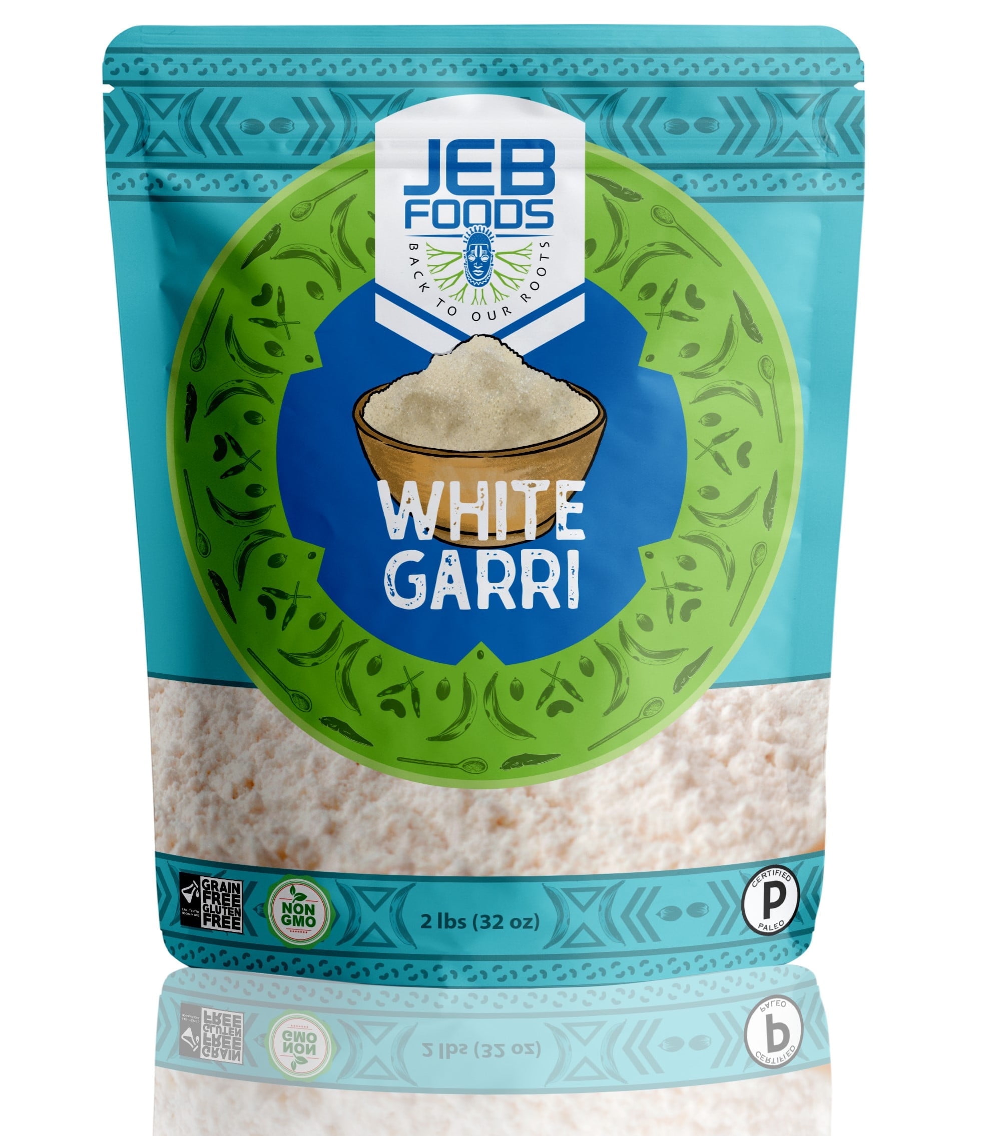 JEB FOODS White Gari/Garri, 4lbs bag West Africa super premium, fine ...