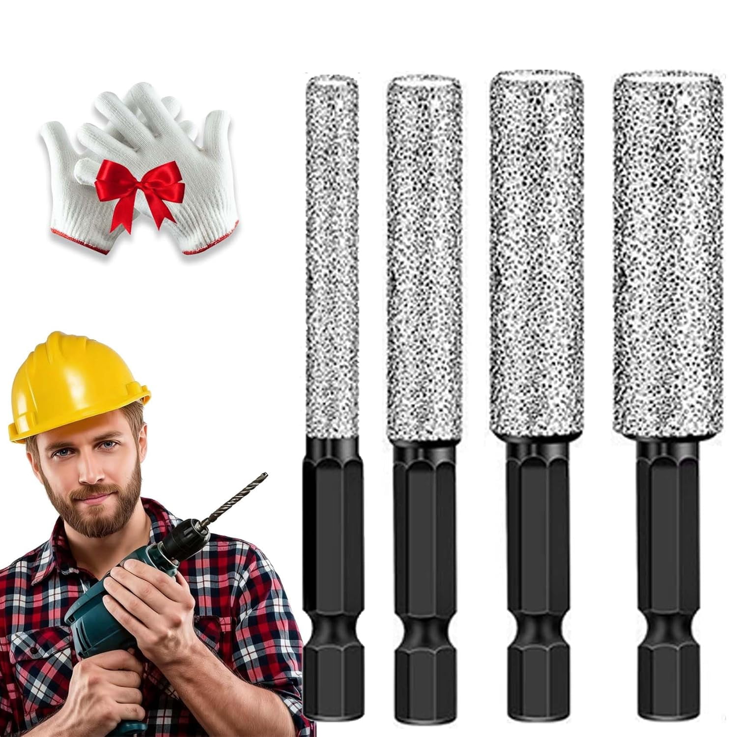 JEBTBFZE 2-in-1 Hexagonal Shank Brazing Dry Drill Hole Opener Opener ...