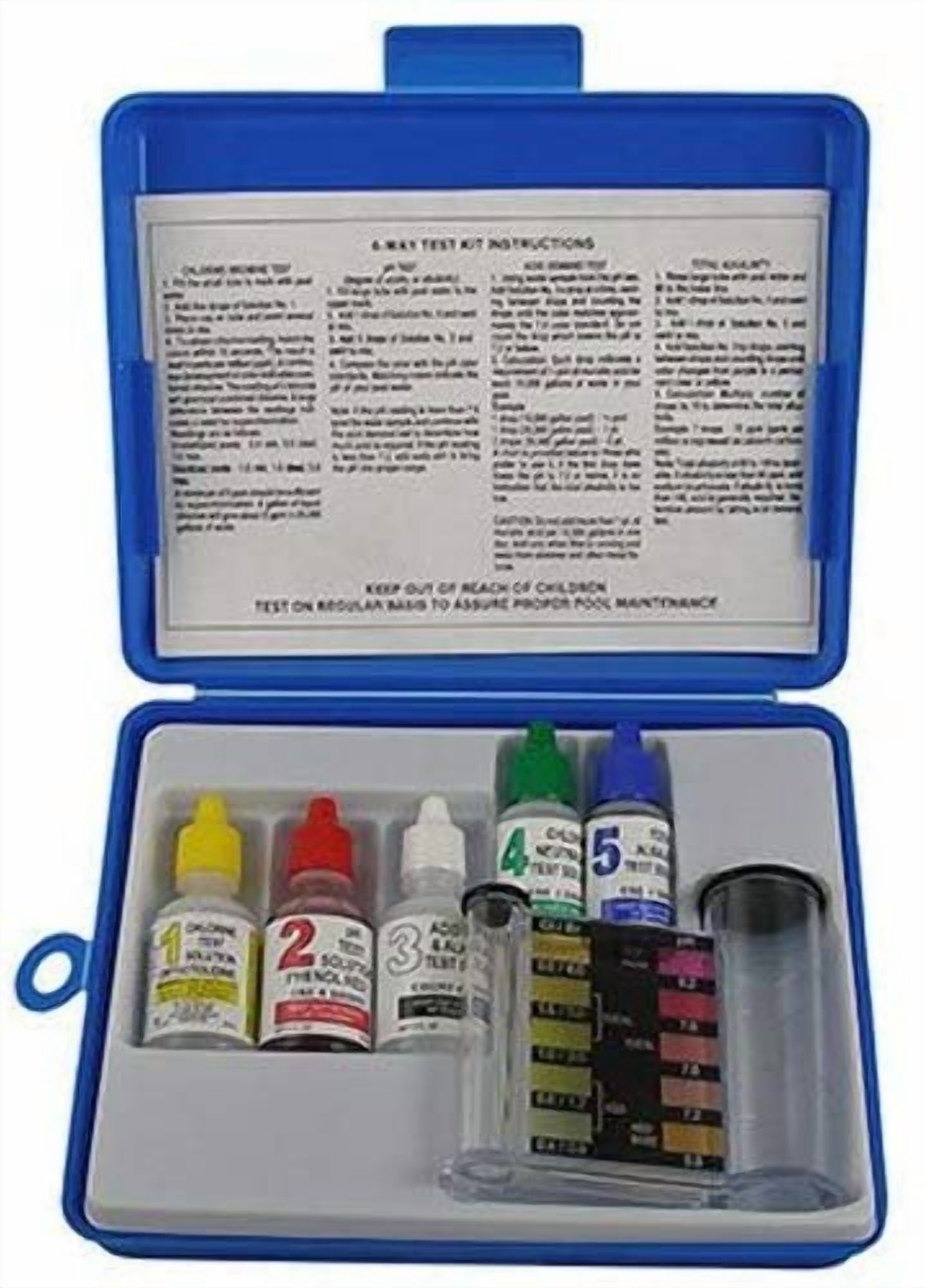 JED Pool Tools 00-486 4-Way Test Kit - Walmart Business Supplies