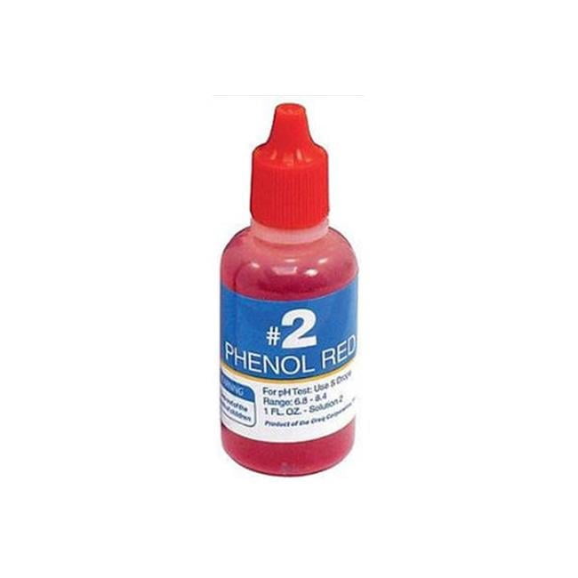 JED Pool Tools JED00332B 1 oz Solution No.2 Phenol Red Test Reagent ...