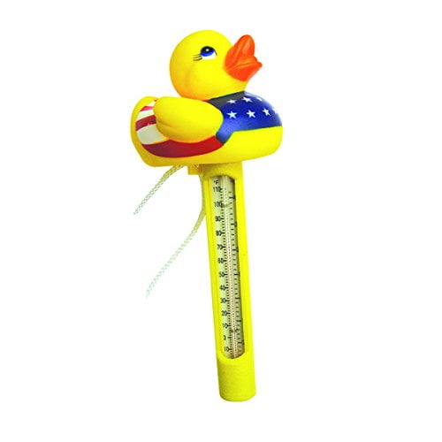JED Pool Tools 20-206-D USA Floating Duck Thermometer , 3.5x10x3.5 ...