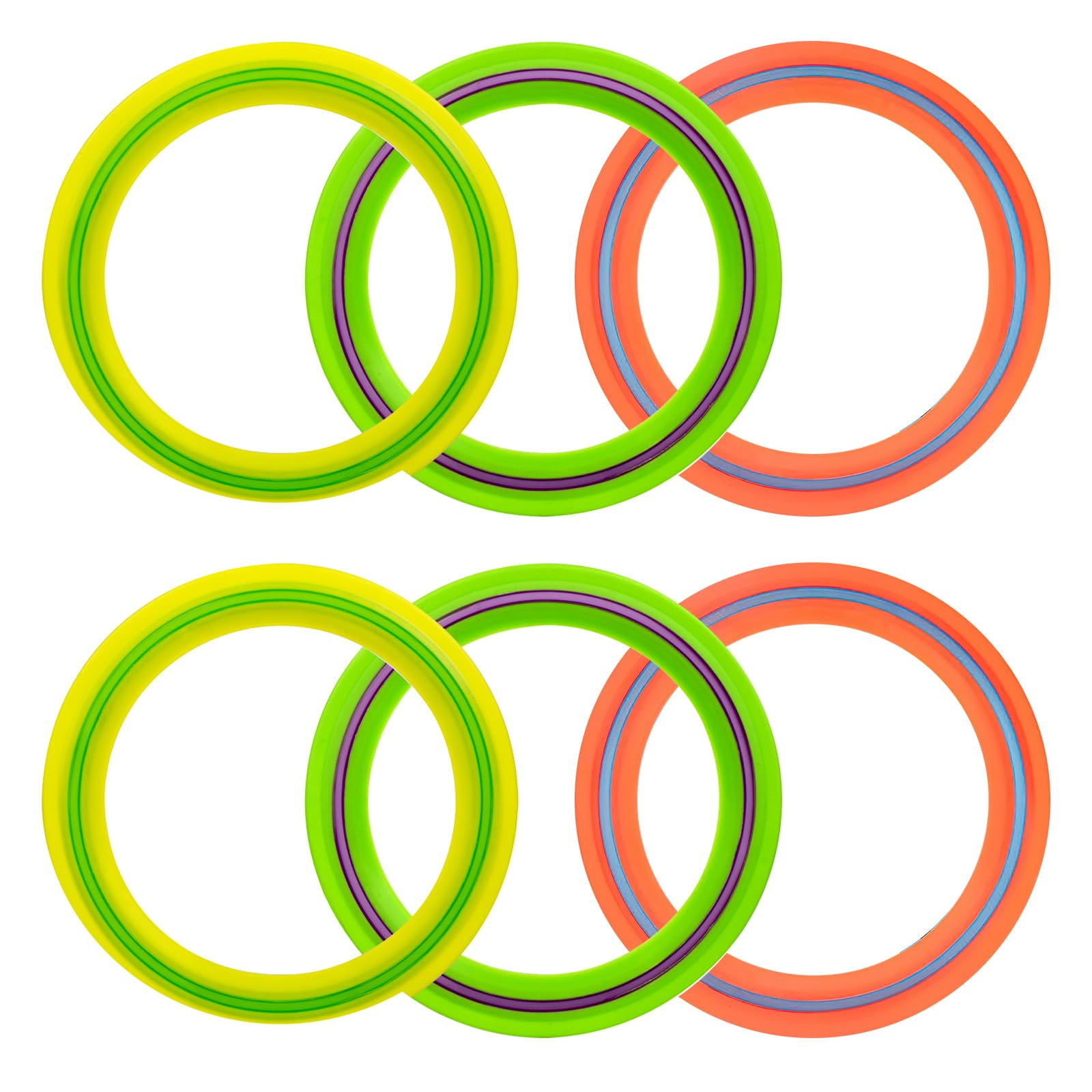 JEEFUD Kids Flying Disc Toy Outdoor Playing Lawn 11 inch Sport Discs ...