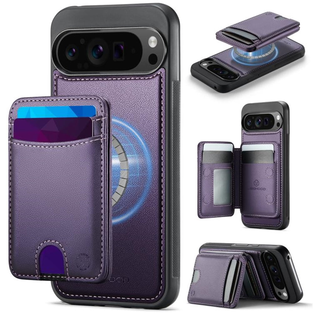 JEEHOOD Case For Google Pixel 9 Pro XL, RFID Blocking, PU Leather ...