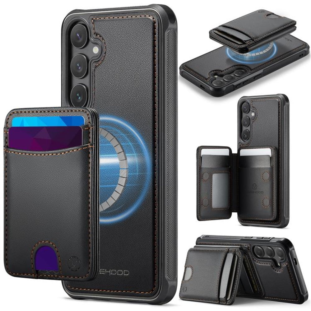 JEEHOOD Case For Samsung Galaxy A55 5G, RFID Blocking, PU Leather ...