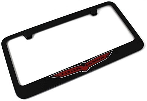 JEEP TRAIL HAWK Metal License Plate Frame - Black - Walmart.com