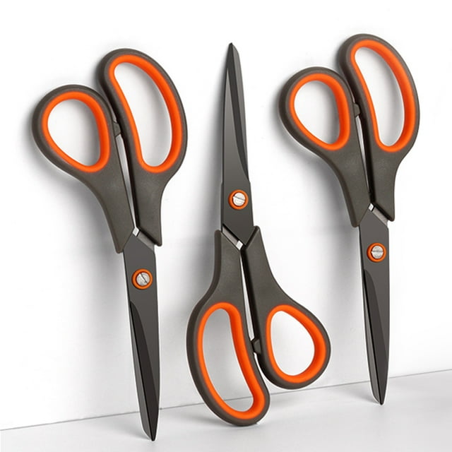 JEEXI 8" Titanium Non-Stick Scissors, Professional Stainless Steel ...