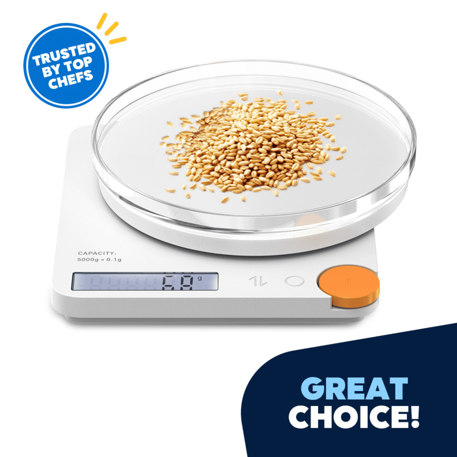 JEEXI Digital Kitchen Scale, 6 Units with Tare Function, 5KG/11lb ...