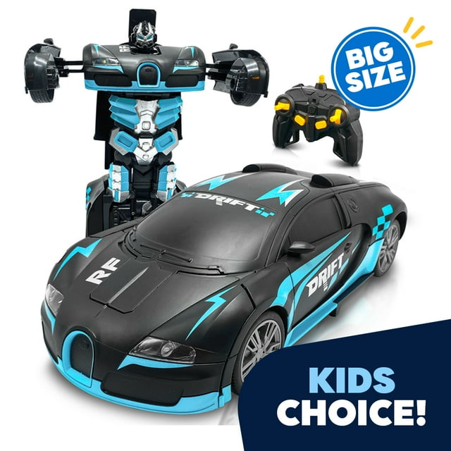 JEEXI Remote Control Transforming Car, Transform Robot RC Cars Vehicle ...