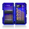 JEFE HEX 24pc HSS Titanium Drill Bit Set, Quick Change, Hex Shank ...