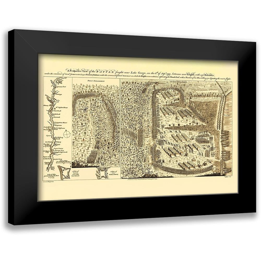 JEFFERYS 14x11 Black Modern Framed Museum Art Print Titled - Lake ...