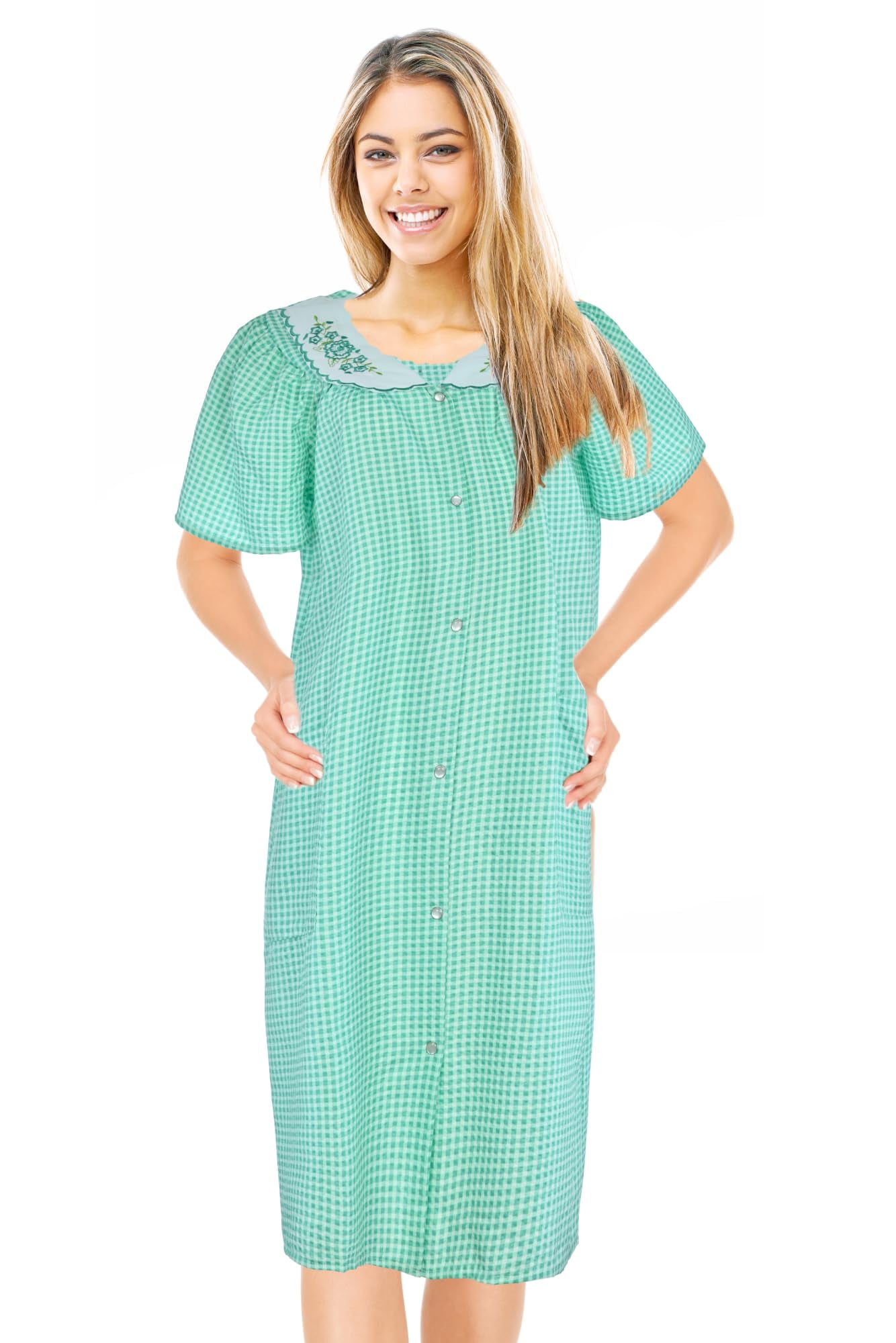 JEFFRICO House Dresses for Women with Pockets - Lightweight Breathable ...