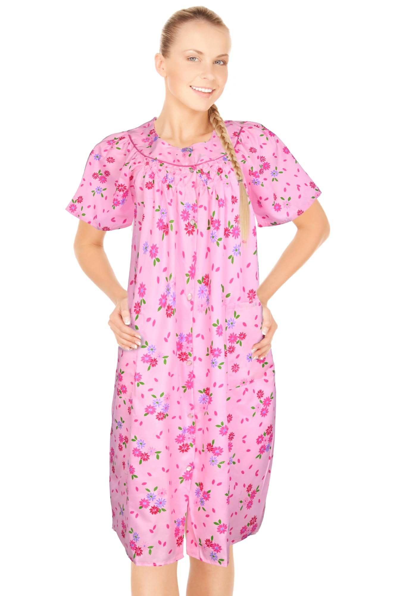 JEFFRICO House Dresses for Women with Pockets - Lightweight Breathable ...