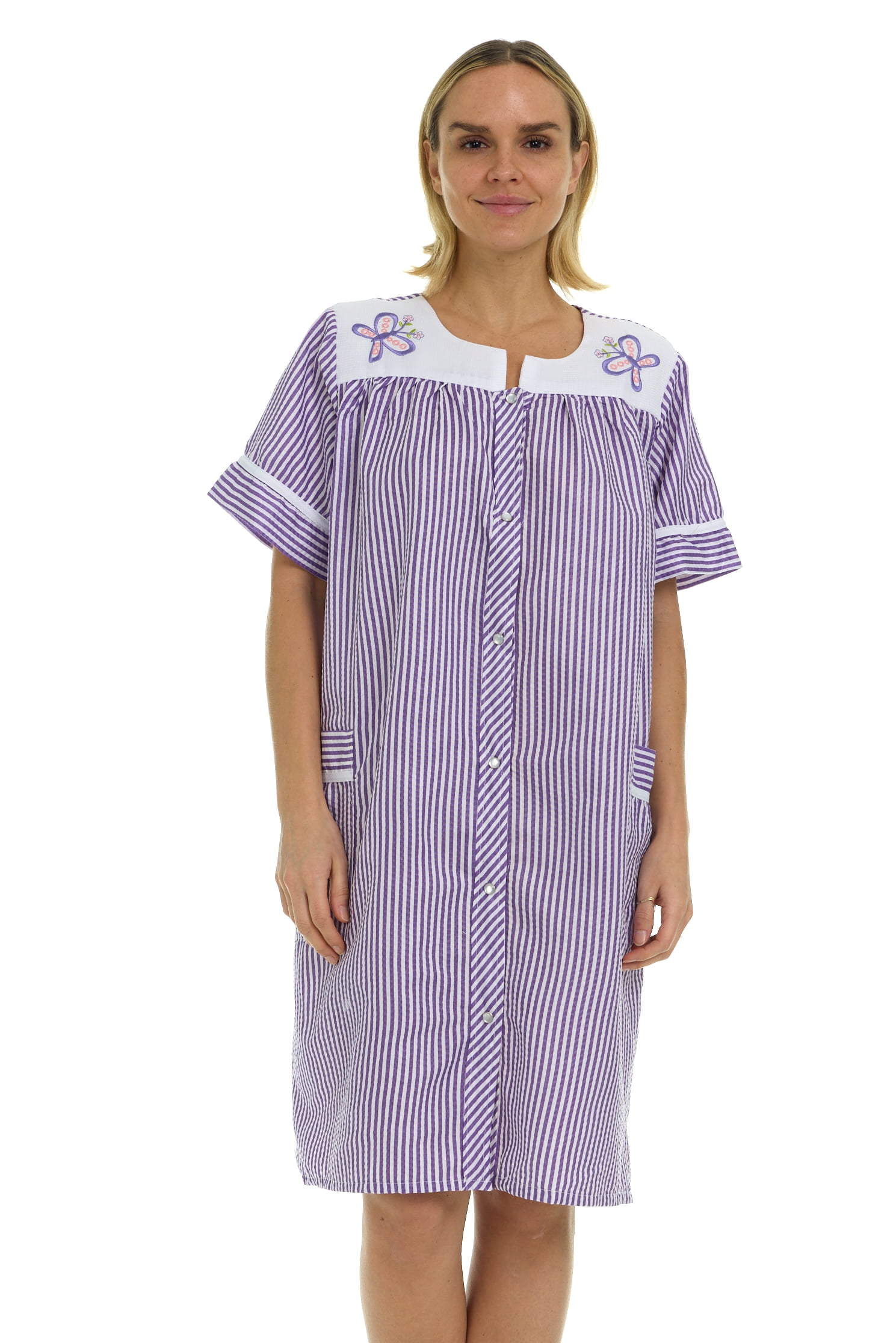 JEFFRICO House Dresses for Women with Pockets - Lightweight Breathable ...