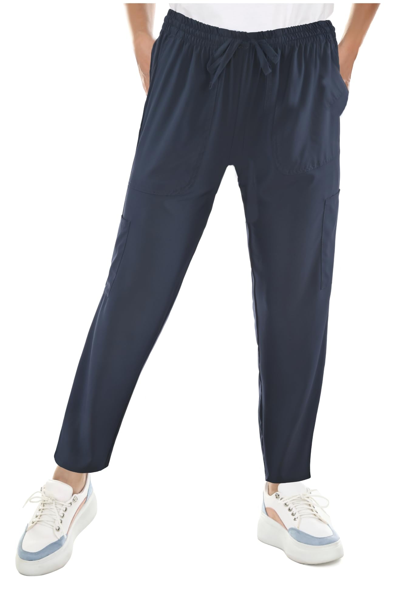JEFFRICO Scrubs For Women Straight Leg Cargo Pants Lightweight Slim Fit ...