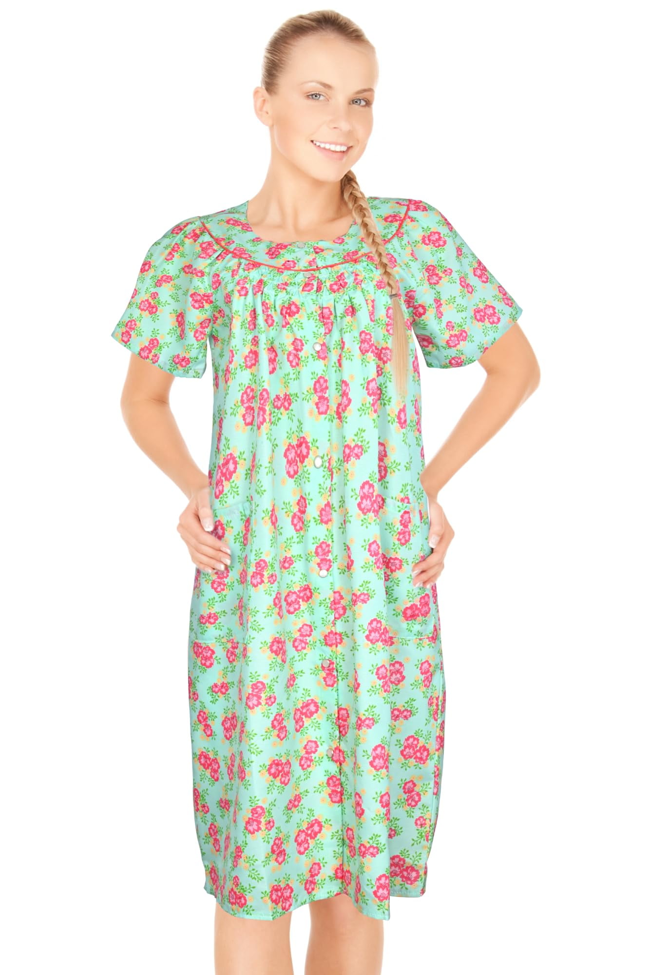 JEFFRICO House Dresses for Women with Pockets - Lightweight Breathable ...