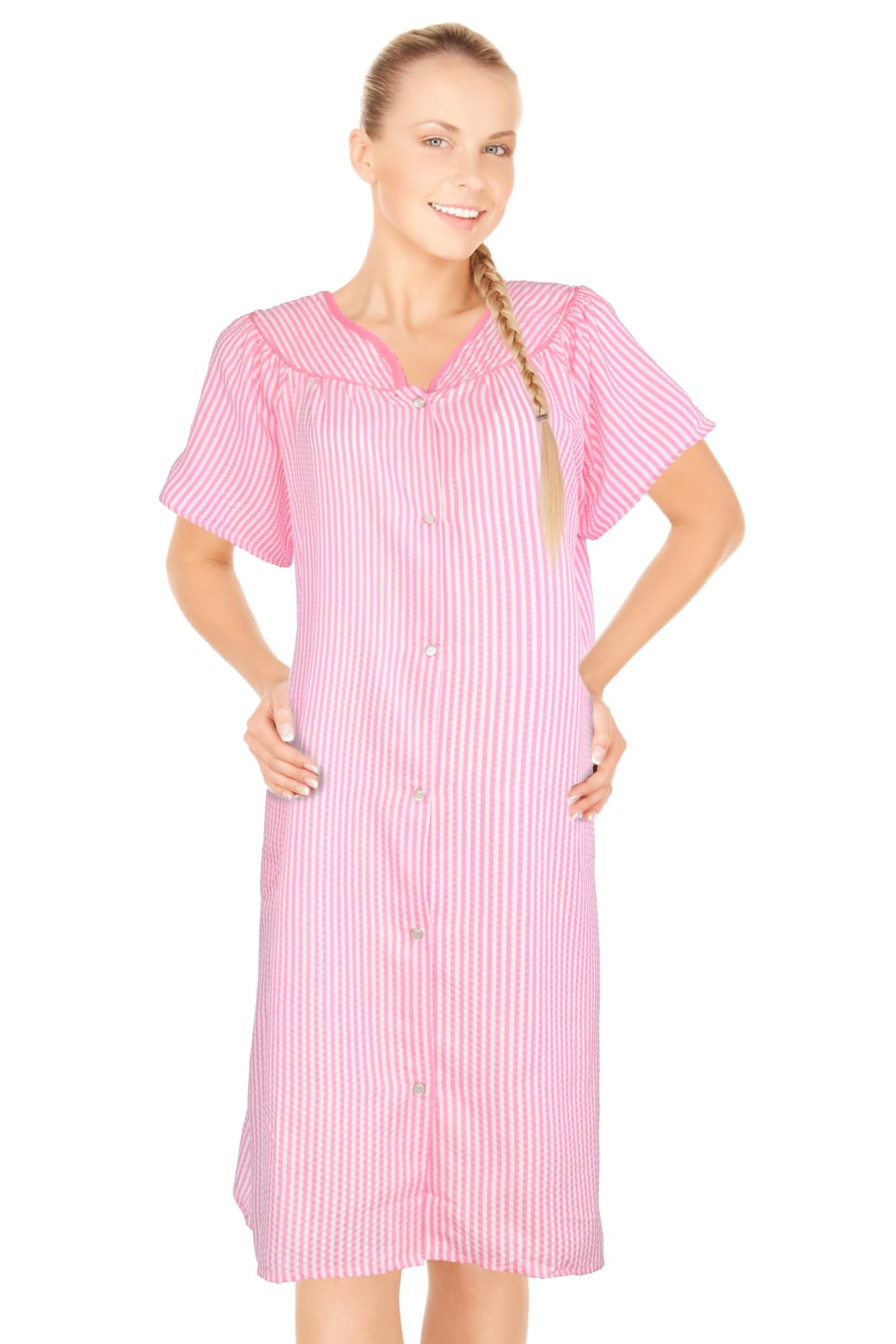 JEFFRICO House Dresses for Women with Pockets - Lightweight Breathable ...