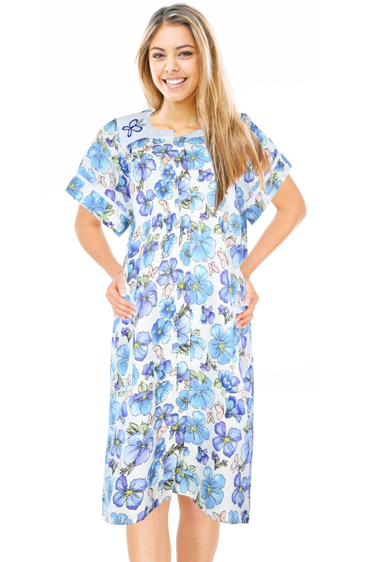 JEFFRICO House Dresses for Women with Pockets - Lightweight Breathable ...