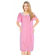 EZI House Dresses for Women with Pockets Moo Moos Gingham House Coat ...