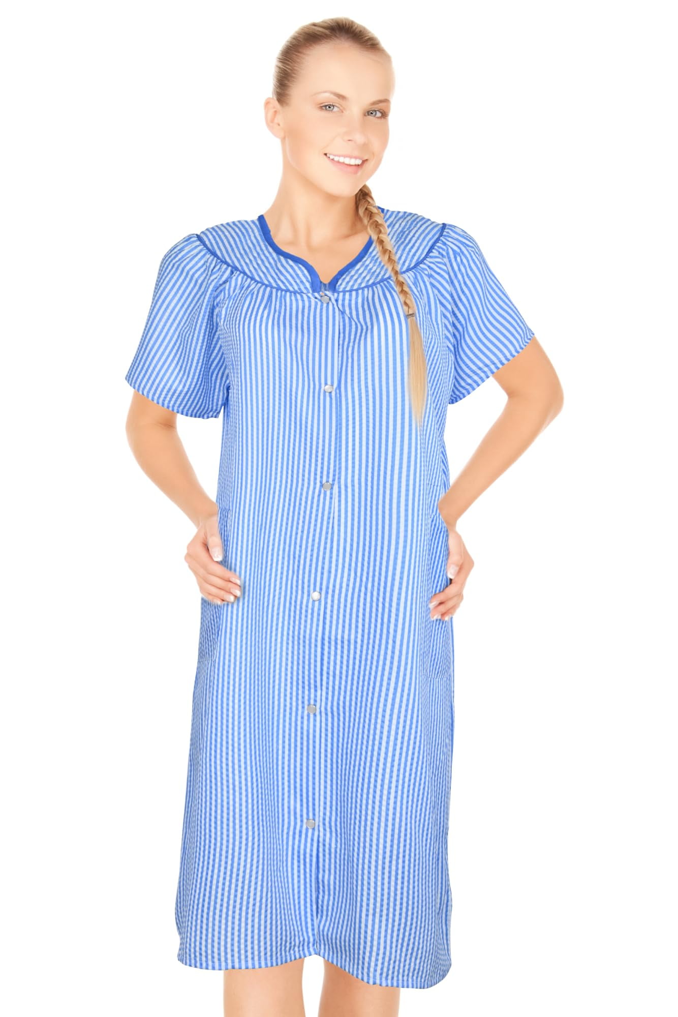 JEFFRICO House Dresses for Women with Pockets - Lightweight Breathable ...