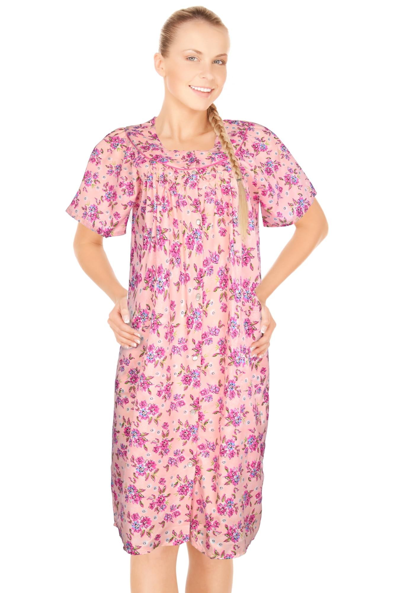 JEFFRICO House Dresses for Women with Pockets - Lightweight Breathable ...