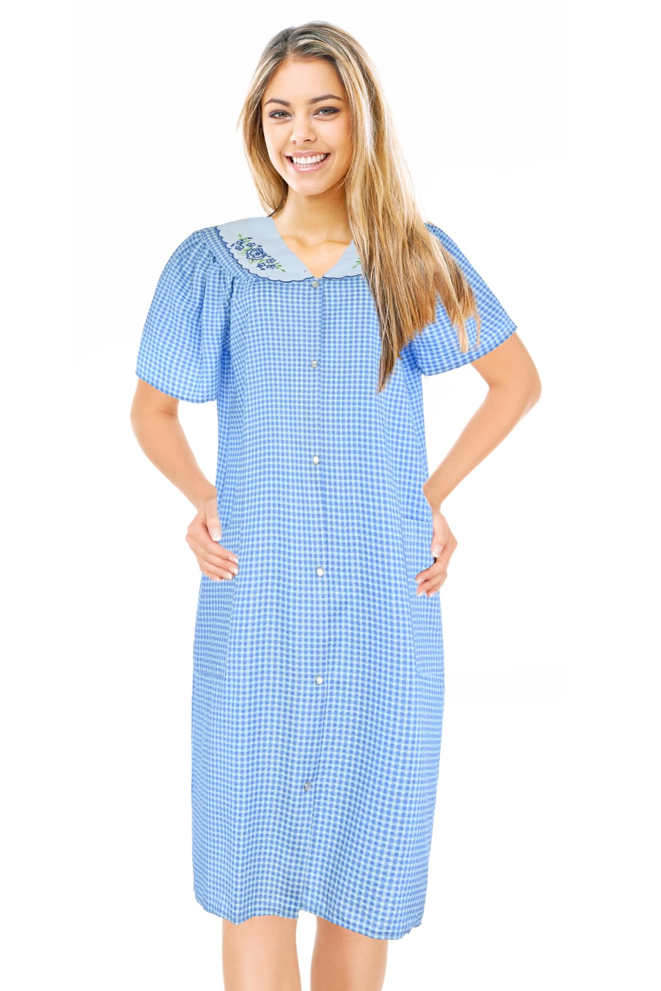 JEFFRICO House Dresses for Women with Pockets - Lightweight Breathable ...