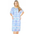 JEFFRICO House Dresses for Women with Pockets - Lightweight Breathable Short Sleeve Muumuu ...