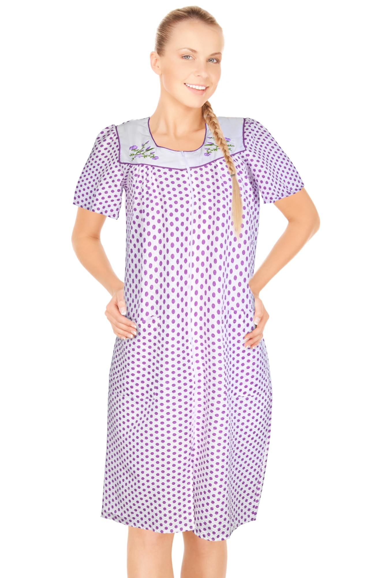 JEFFRICO House Dresses for Women with Pockets - Lightweight Breathable ...