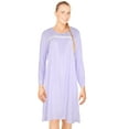 JEFFRICO Womens Long Sleeve Nightgowns Sleepwear Soft Pajama Dress ...