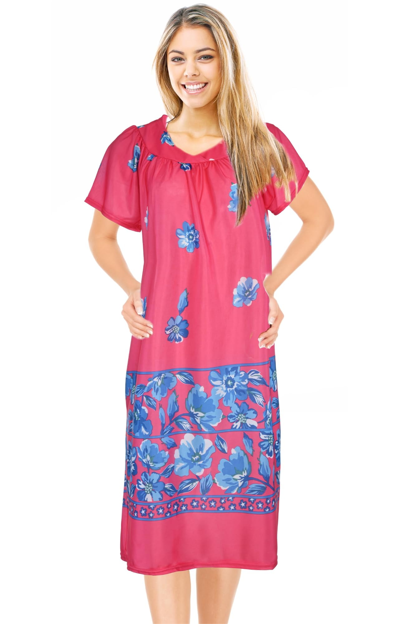 JEFFRICO Extra Large Sleep Nightshirts for Women, Silky Soft Muumuu ...