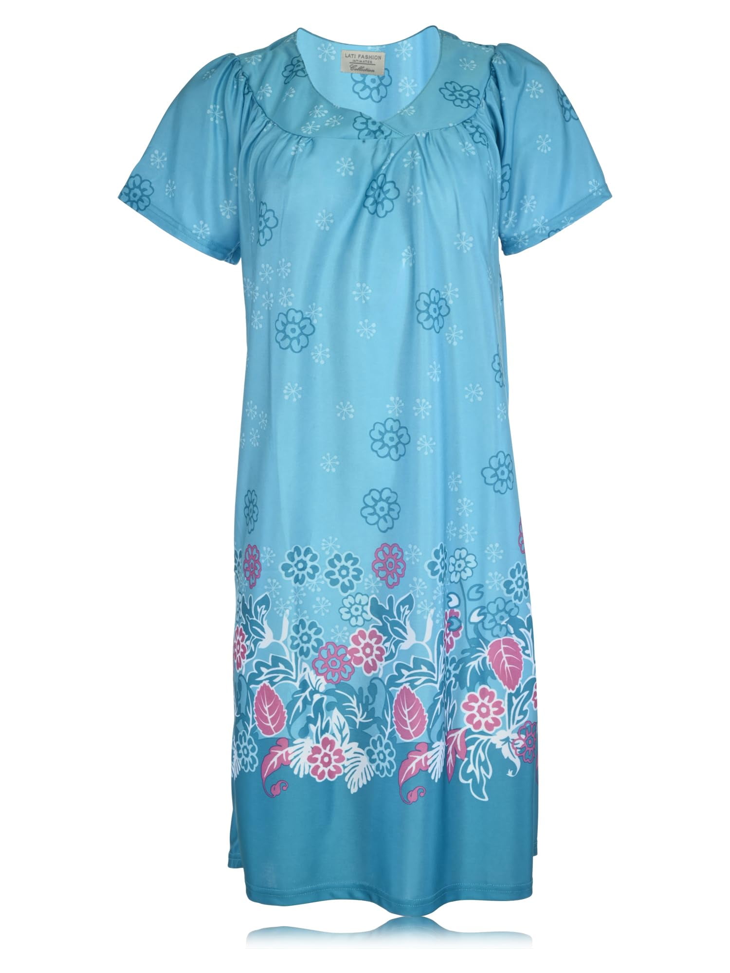 JEFFRICO Womens Nightgowns Muumuu Lounger House Dress Sleepwear Silky ...