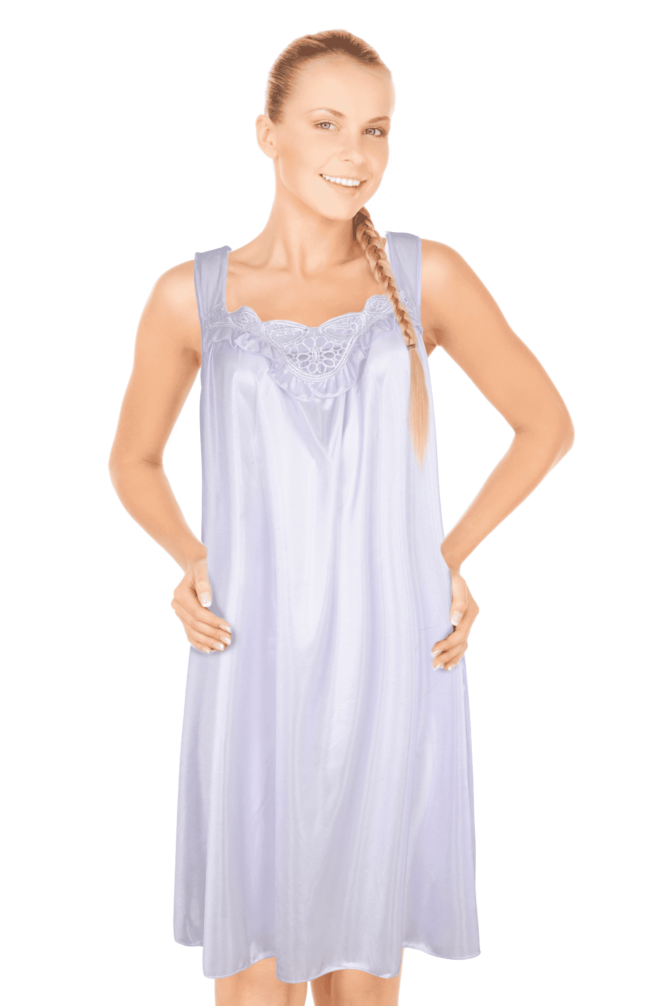 JEFFRICO Womens Nightgowns Sleepwear Soft Pajama Dress Nightshirts Plus ...