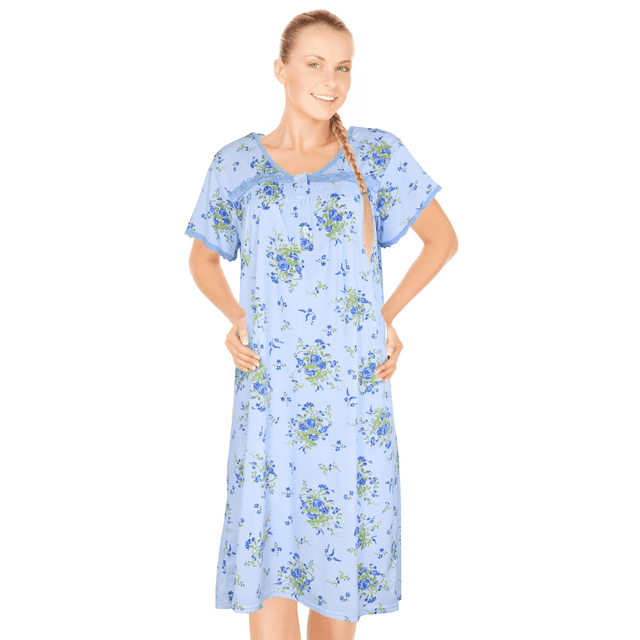JEFFRICO Women's Soft, Breathable Nightgowns, Comfortable Sleepwear ...