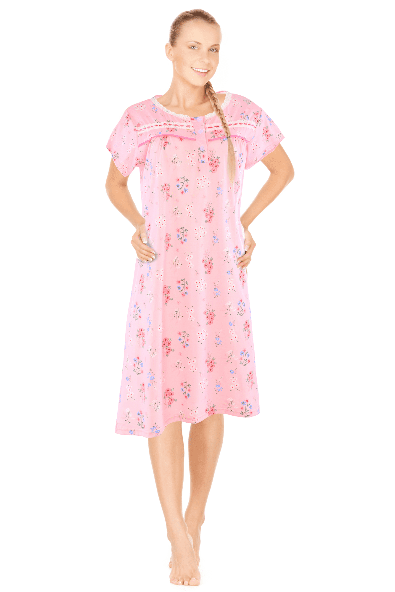 JEFFRICO Women's Soft, Comfortable, Breathable Nightgowns Sleepwear ...