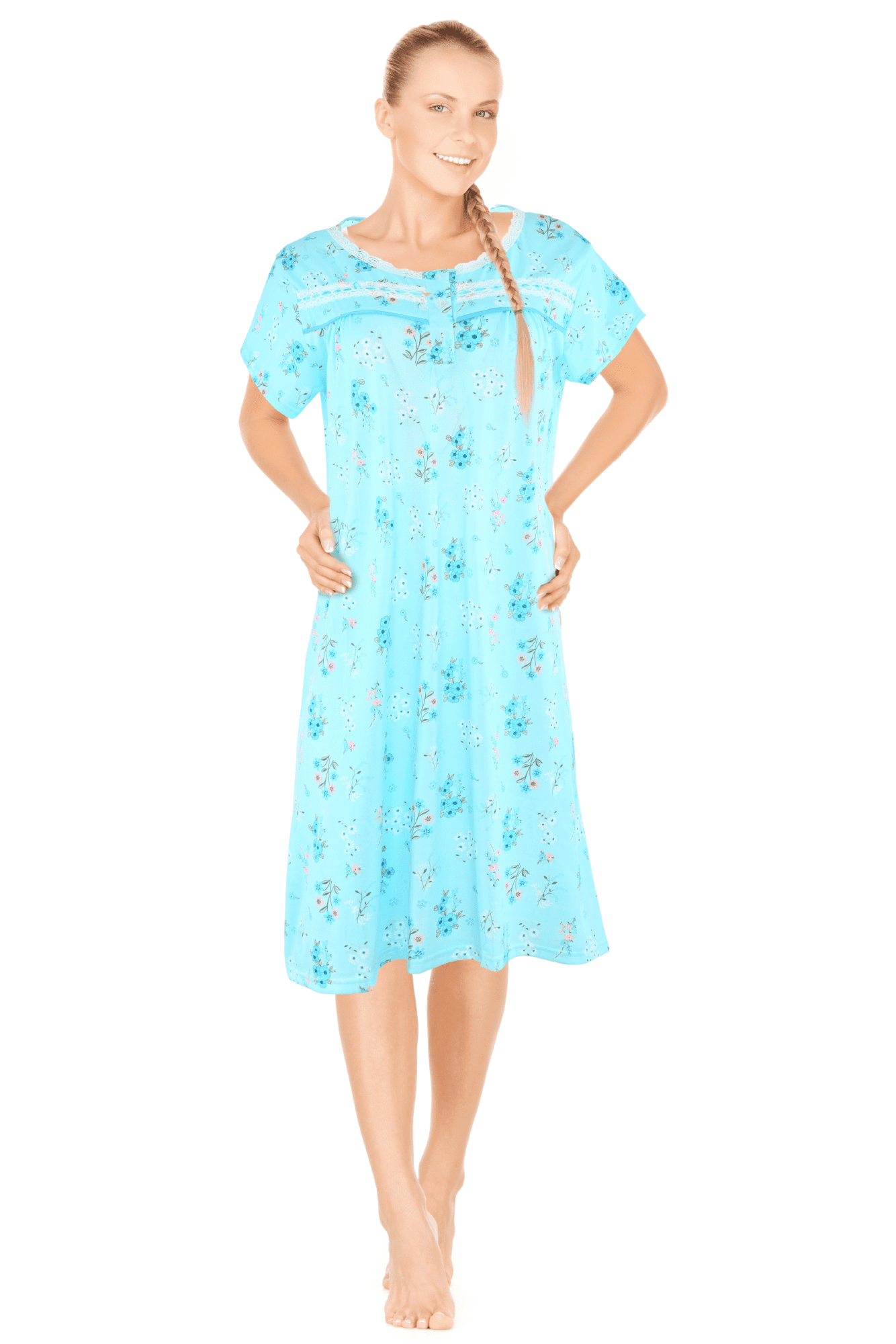 Jeffrico Womens Nightgowns, Soft Comfortable Sleepwear, Breathable ...