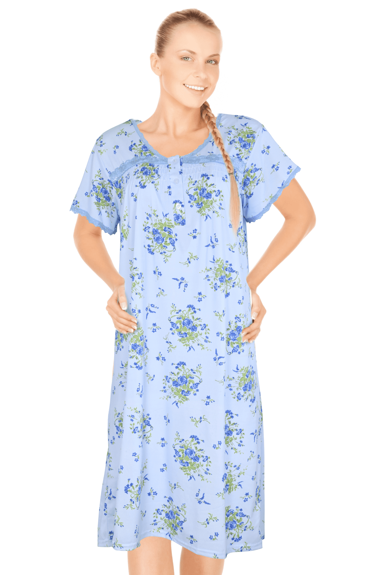 JEFFRICO Women's Soft, Comfortable, Breathable Nightgowns Sleepwear ...