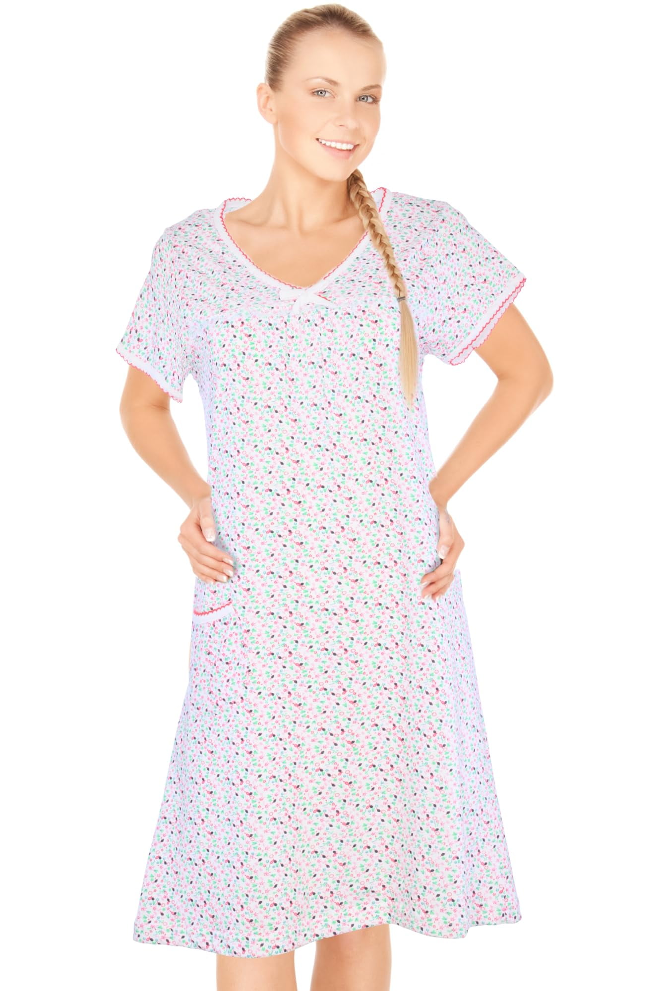 JEFFRICO Womens Sleeveless Nightgowns Sleepwear Soft Pajama Dress ...