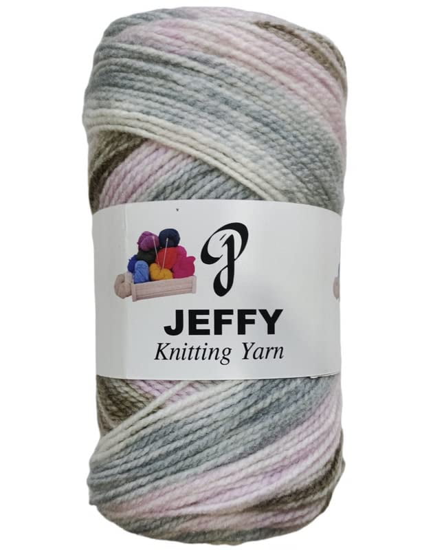 JEFFY Spectrum Soft Shaded Acrylic Yarn Hand Knitting Wool I Crochet Hook Needle Thread 200 ...