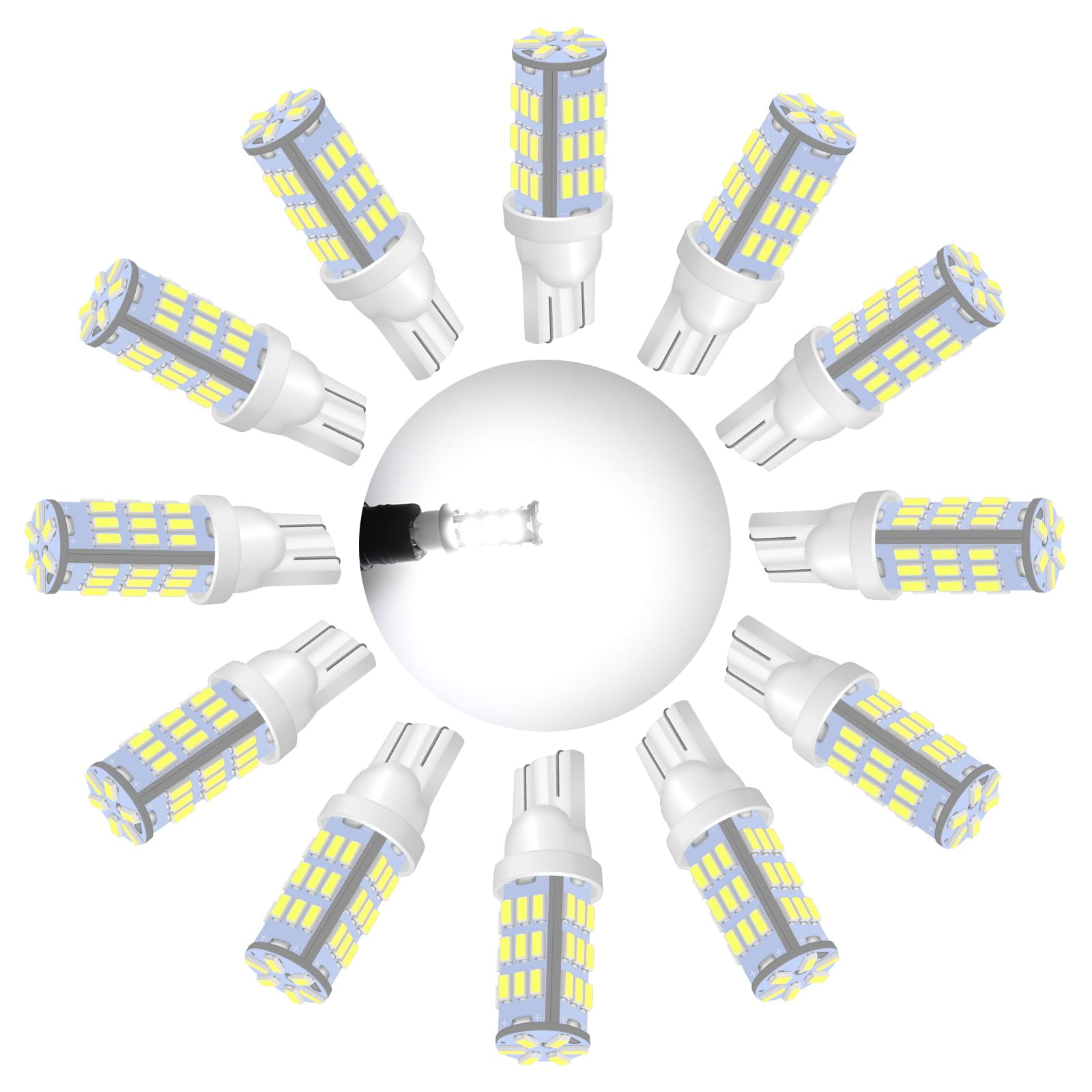 JEFLYM C921 921 912 KEF16 LED RV Bulbs,Super Bright White T10 194 168 ...