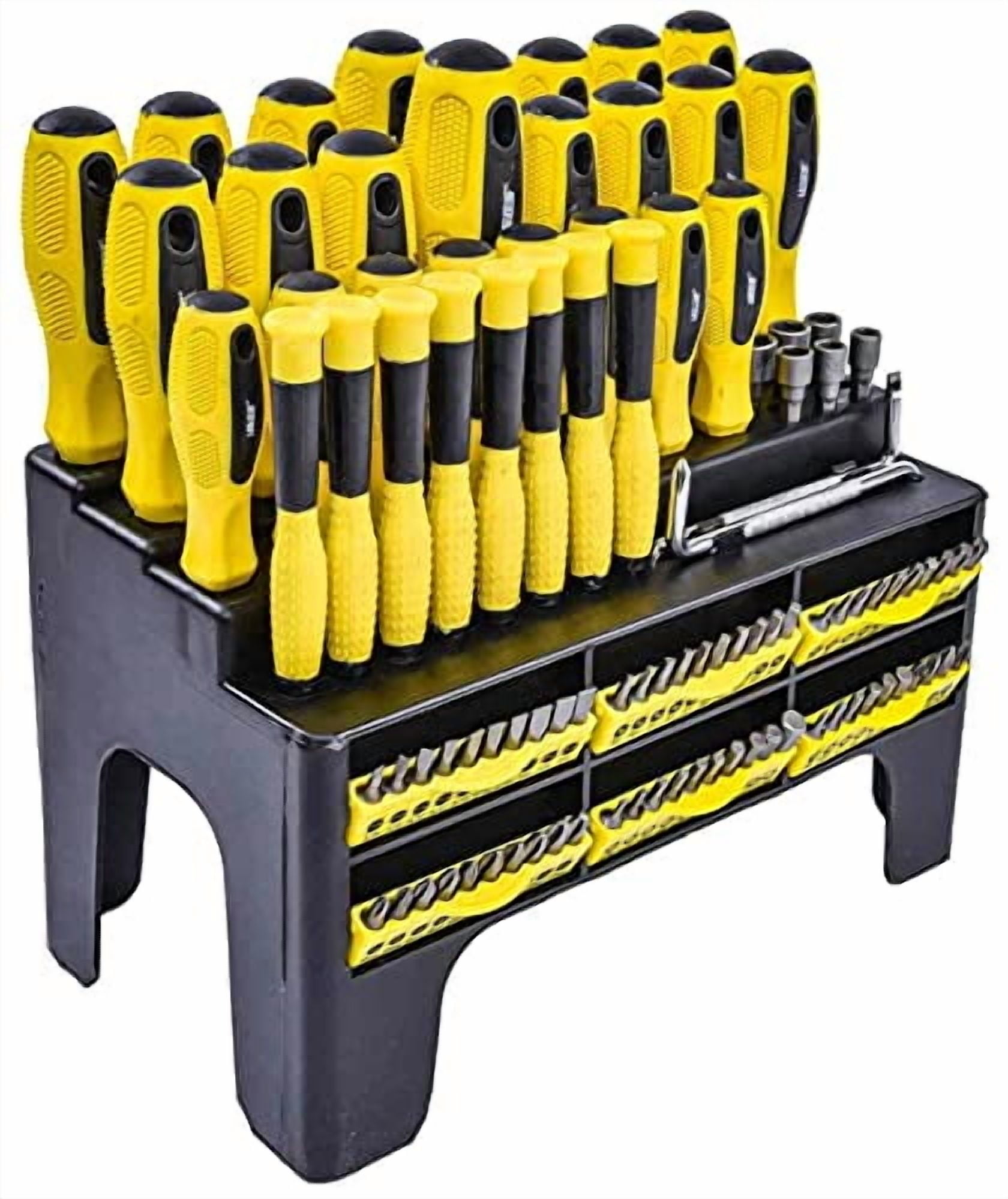 JEGS 100-Piece Screwdriver & Bit Set | Chrome Vanadium Steel ...