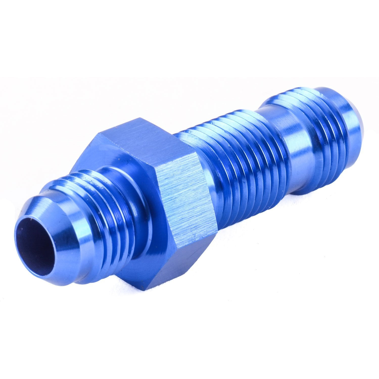 JEGS 100242 AN to AN Straight Bulkhead Adapter Fitting -6 AN Male to -6 ...