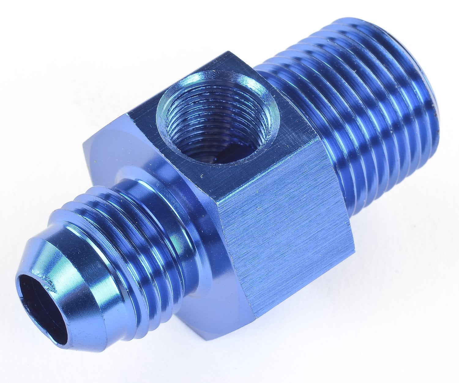 JEGS 100524 Fuel Pressure Adapter Fitting -6AN Male to 3/8 NPT Aircraft ...