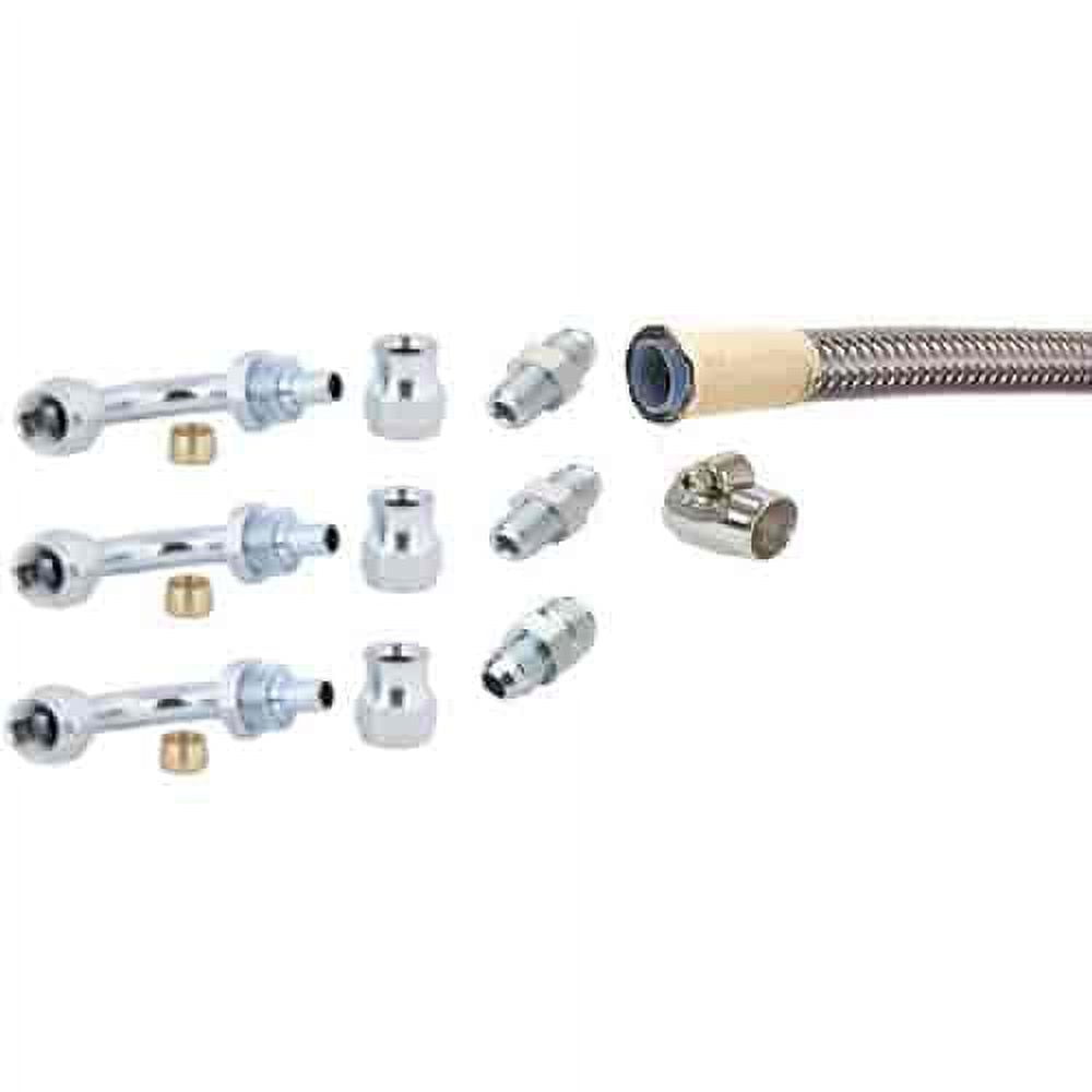 JEGS 100701K Power Steering Hose Kit Fits Saginaw Power Steering Pump ...