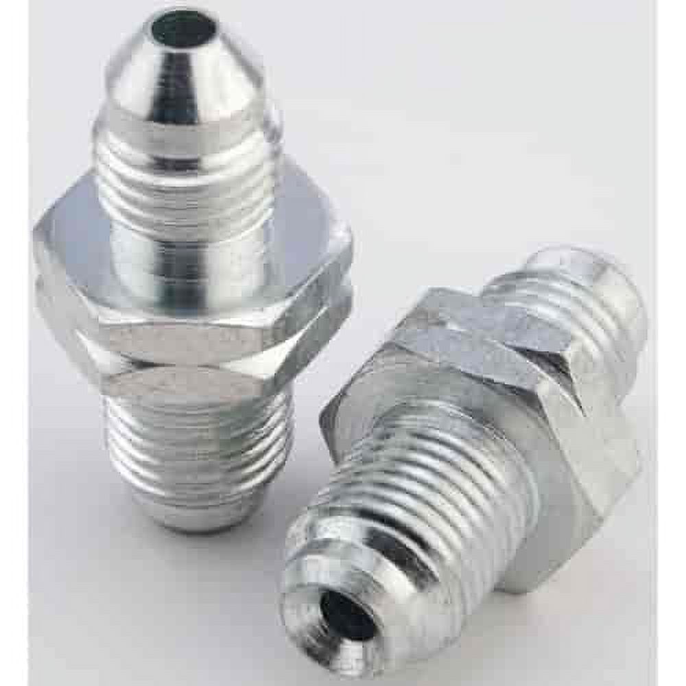 JEGS 100769 AN to Bubble Flare Male Caliper Fittings -3AN x 10mm x 1.0 ...